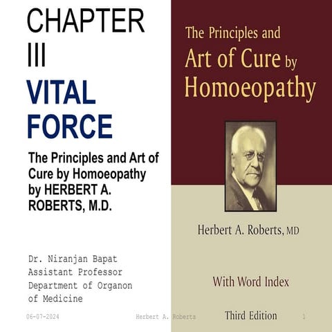 Chapter III - Vital force: Herbert A. Roberts | PPTX