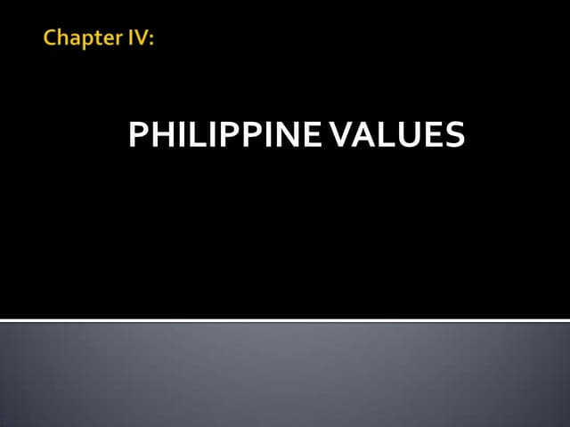DIFFERENT VALUE SYSTEM OF THE PHILIPPINES | PPTX