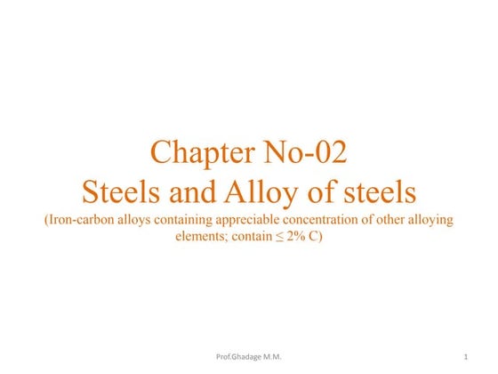 effect of alloying elements in steel | PPT
