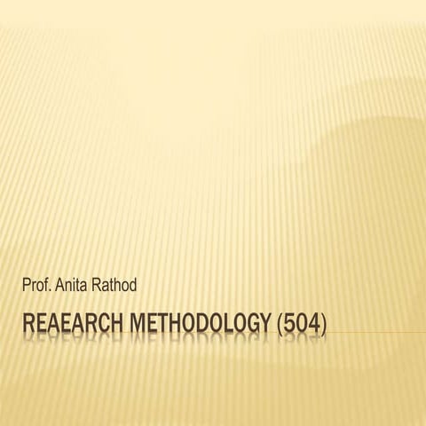 Research Methodology | PPT