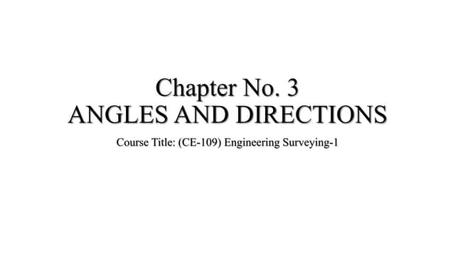 Lecture 11 traverse computations | PPTX