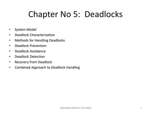 Deadlock In Real Time Operating Systempptx Pptx Operating Systems
