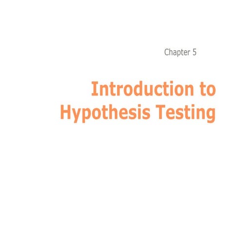 Hypothesis Testing , p value and confidance interval | PPT