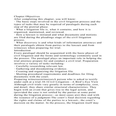 Chapter ObjectivesAfter completing this chapter, you will know.docx ...