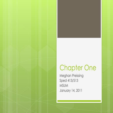 Chapter one | PPT