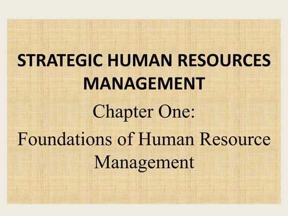 Human resource management ppt | PPTX