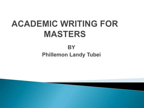 Academic writing powerpoint presentation | PPT