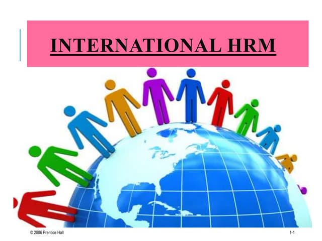 Chapter 1 introduction to ihrm | PPT
