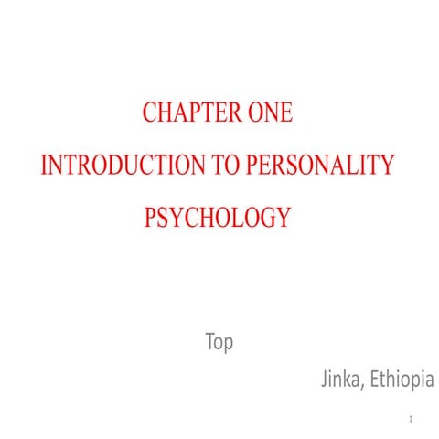 1st session personality basics | PPTX