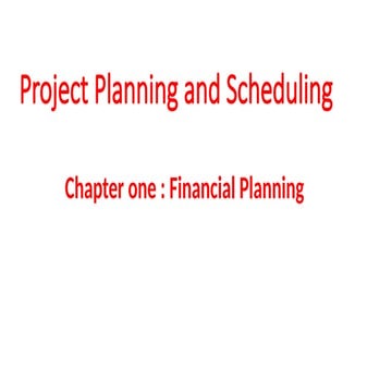 chapter one Financial planning presentation | PPTX