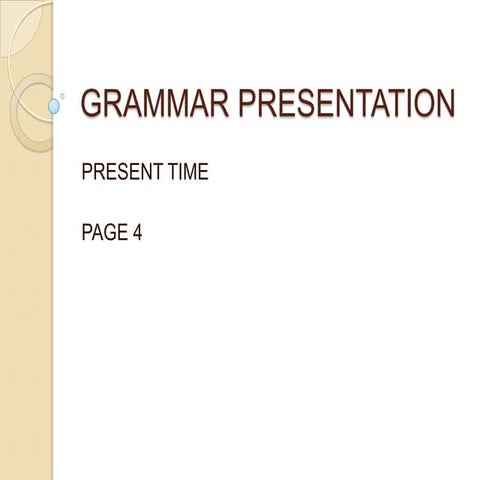 Chapter one grammar presentation | PPT