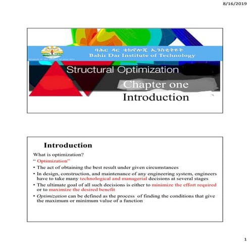 Chapter One Introduction Optimization Pdf