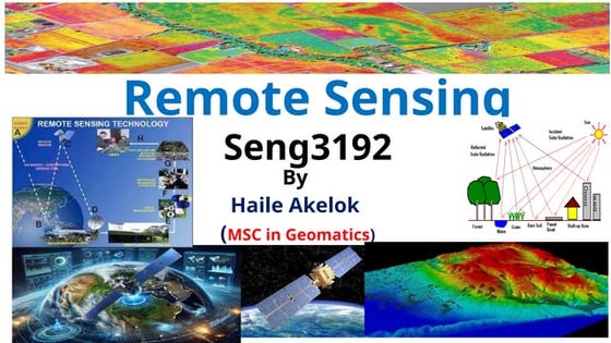 Chapter 1 (Introduction to remote sensing) | PPT