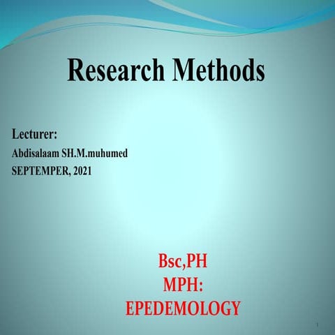 Introduction to research methodology | PPTX