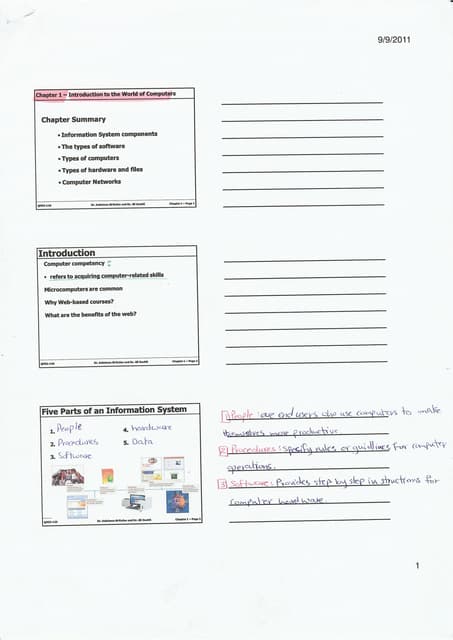 Chapter one slide notes | PDF Chapter one slide notes | PDF