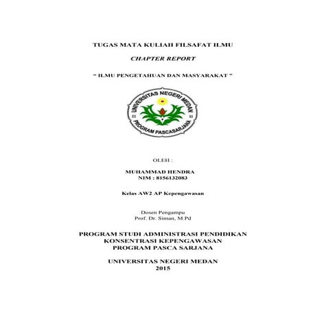 Chapter report filsafat | PDF
