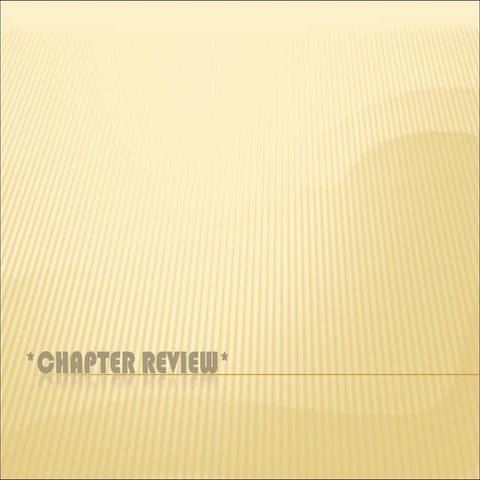 Chapter review | PPT