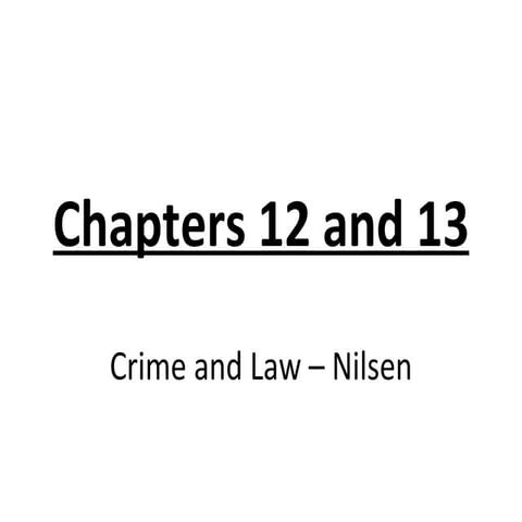 Chapters 12 and 13 | PPT