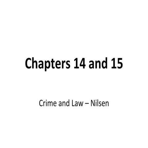 Chapters 14 and 15 | PPT