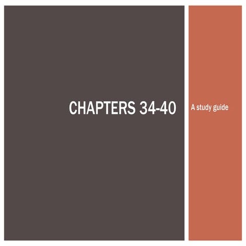 Chapters 34 40 | PPT