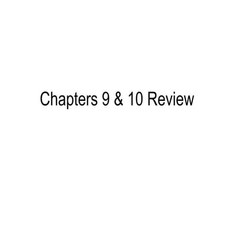 Chapters 9 & 10 review | PPT | Chemistry | Science