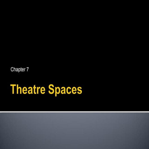 Chapter seven theatre spaces power point | PPT