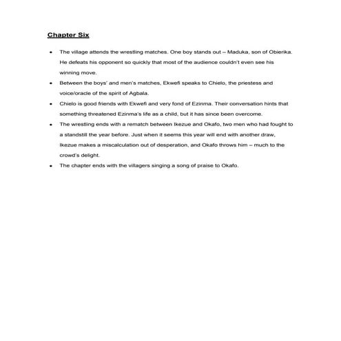 Chapter six things fall apart | DOCX