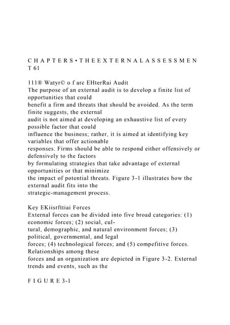 Chapter-3 External Assessment in Strategic Management | PPTX