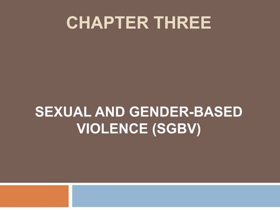 Module 2: Defining Gender-based Violence (GBV) | PPTX | Debated Sensitive Social Issues ...