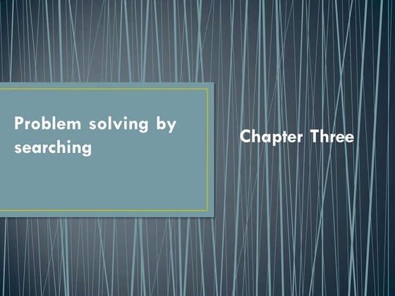 Problem solving agents | PPT