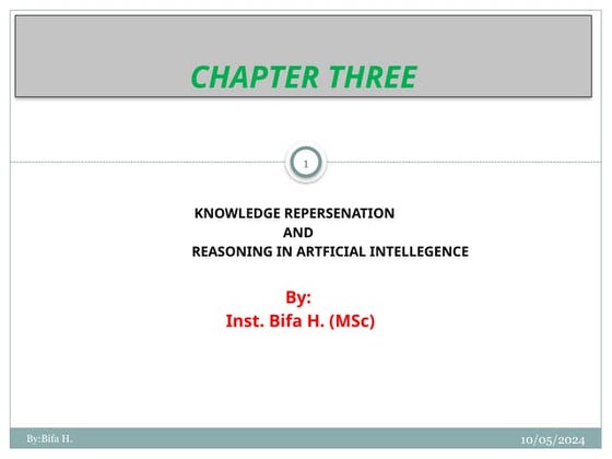 Knowledge representation In Artificial Intelligence | PPTX | Programming Languages | Computing