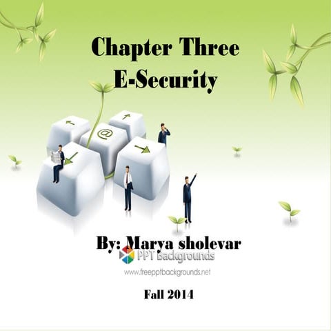 Chapter three e-security | PPT