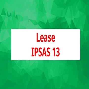 Chapter Three IPSAS Slide 2 Leases as an important International public ...