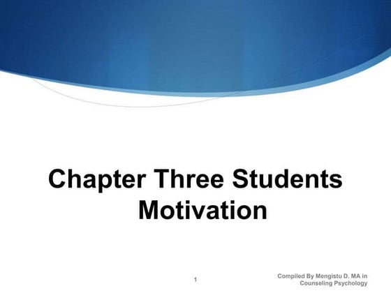 Motivation- Psychology | PPT