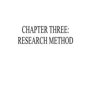 Chapter 3 g10 Research Method and Procedure | PDF
