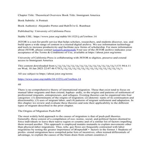 Chapter Title- Theoretical Overview Book Title- Immigrant America Boo.docx