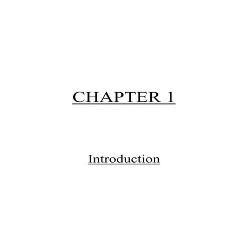 Chapter titles for project | PDF