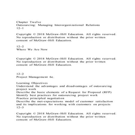 Chapter TwelveOutsourcing Managing Interorganizational Relati | DOCX