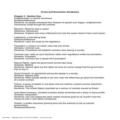 Government Honors Chapter 2 | PPTX