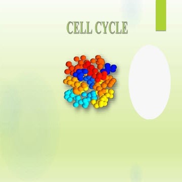 Cell cycle and its regulation | PPTX
