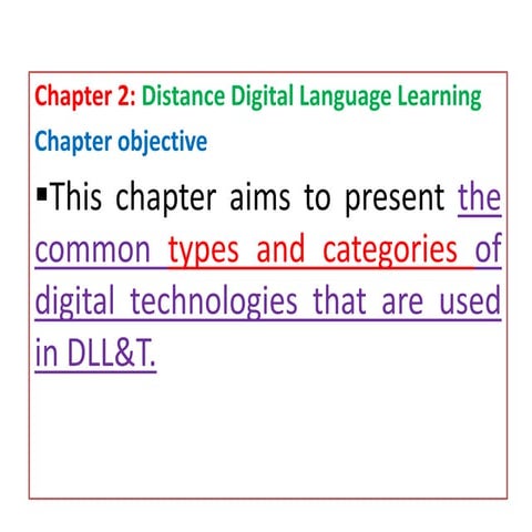 Chapter Two Distance Digital Language Learning.pptx