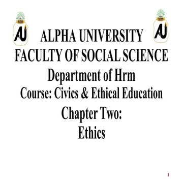 Chapter Two Ethics Pptx