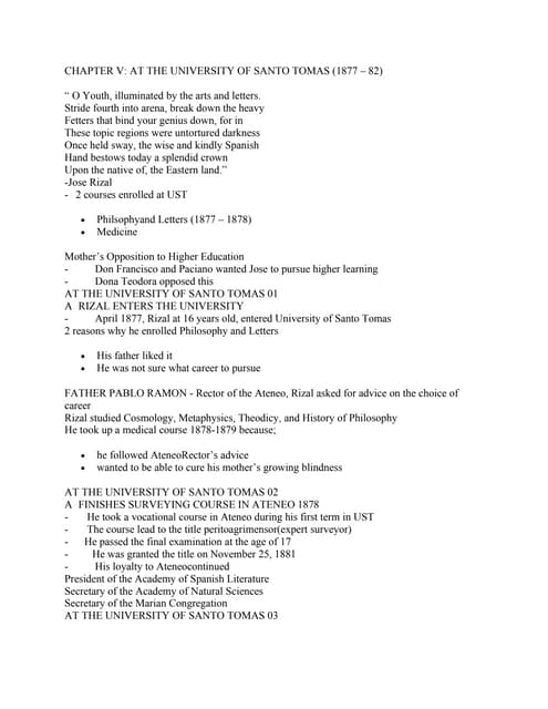 Medical studies at the university of santo tomas (1877 1882) | PPTX