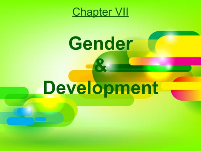 Gender and Development | PPT