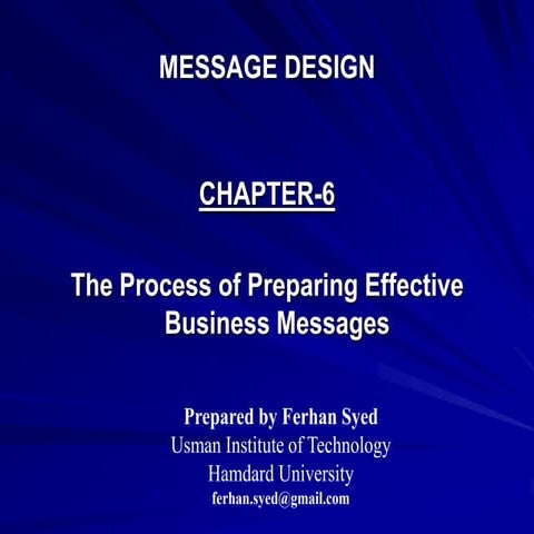 Chapter 6, message design | PDF