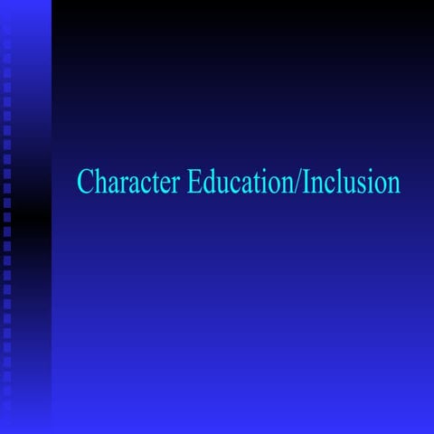 Character Inclusion | PPT
