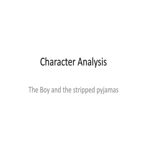 Character Analysis Pptx