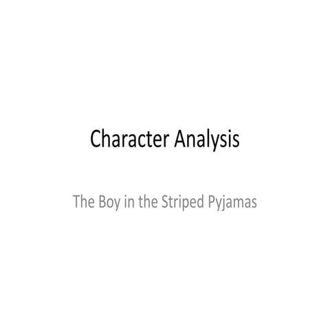 Character analysis | PPT