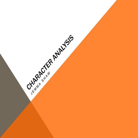 Character analysis | PPT