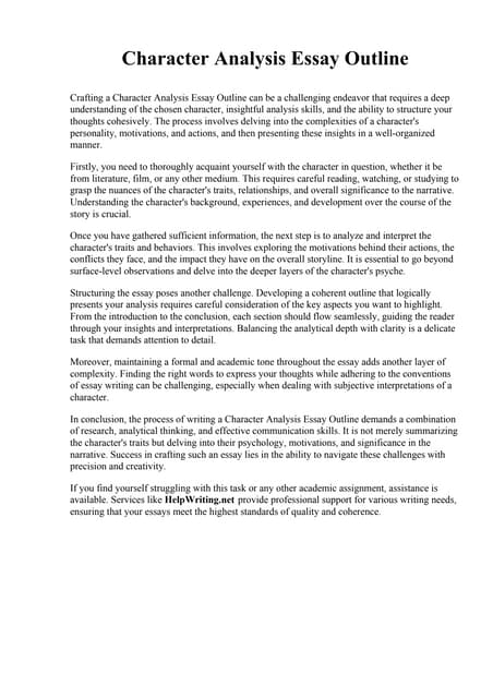 What Is A Character Analysis Essay.pdf